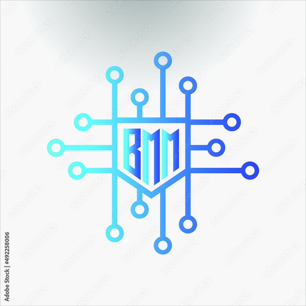 BMM letter logo design on white background.BMM creative monogram ...