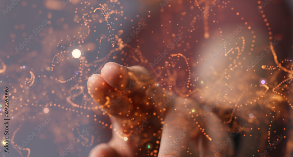 Concept of big data, machine learning, artificial intelligence, hyper ...