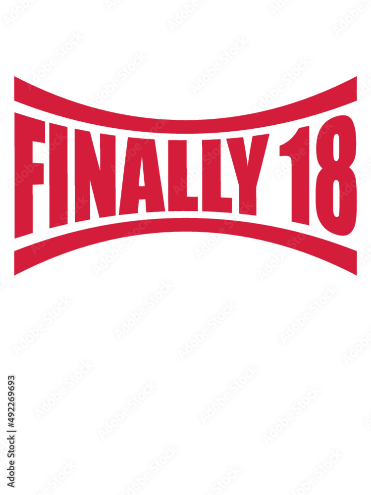 Logo Finally 18 Stock Vector | Adobe Stock