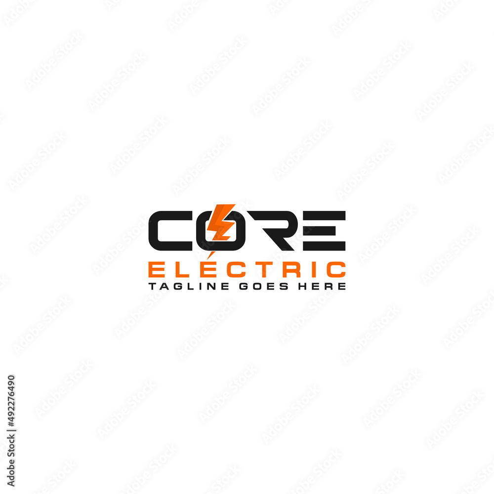 CORE Electric logo sign design Stock Vector | Adobe Stock