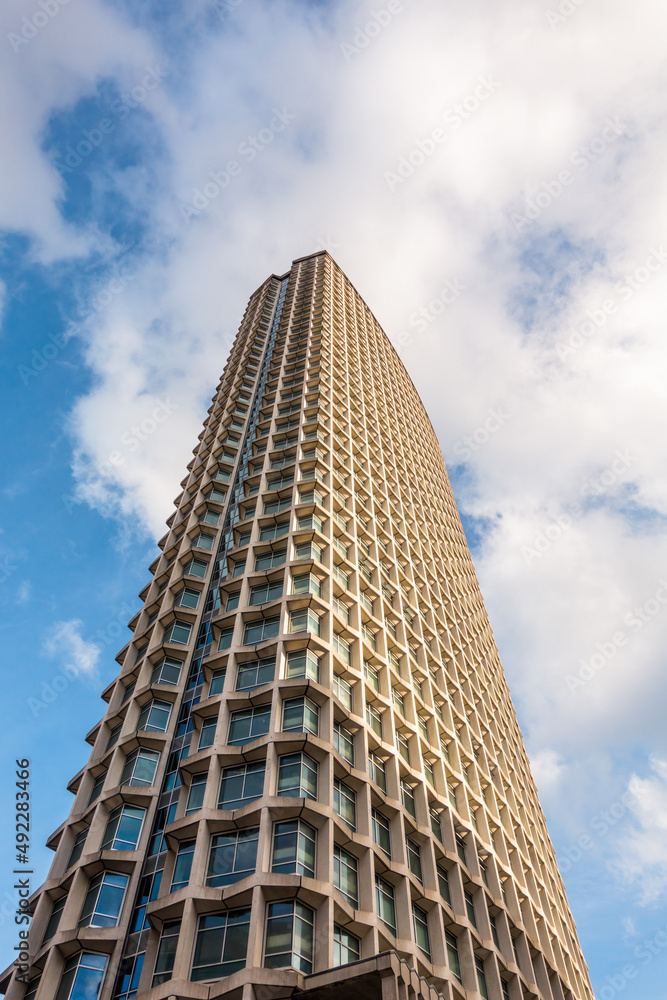 London, England, March 12th 2022:Centre Point Tower, 34 storey building ...