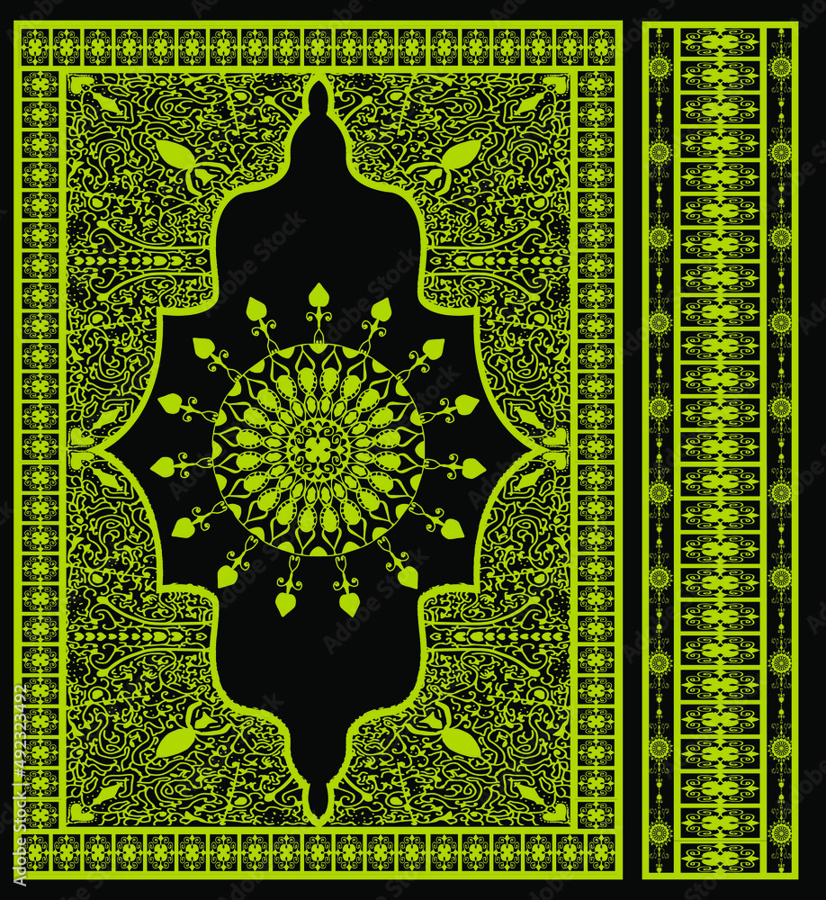 Islamic book cover border design and holy al quran Stock Vector | Adobe ...