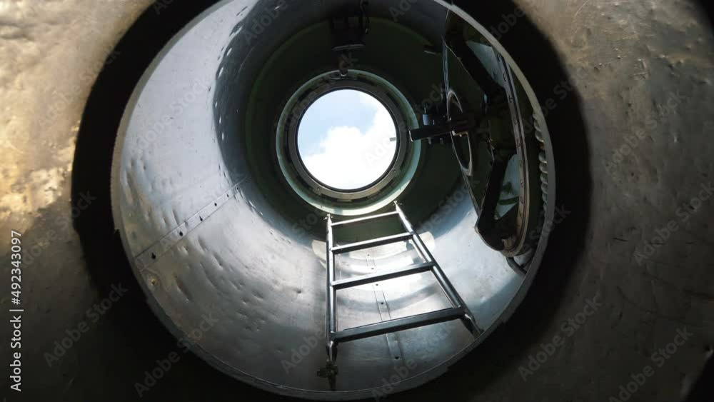 Hatch in the submarine in 4k slow motion 60fps Stock Video | Adobe Stock