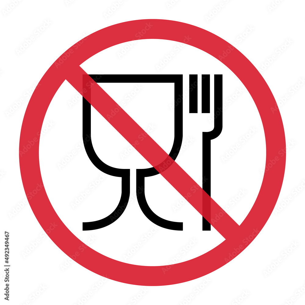 Food safe symbol. The international icon for food safe material, wine ...