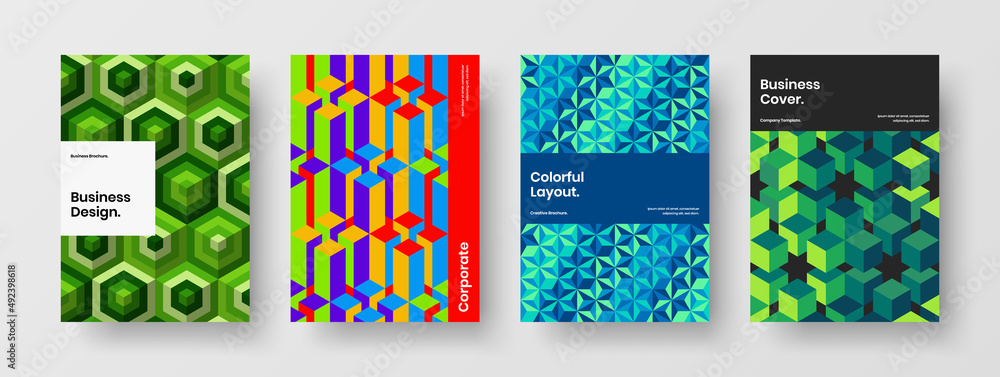 Amazing magazine cover vector design illustration collection. Fresh ...