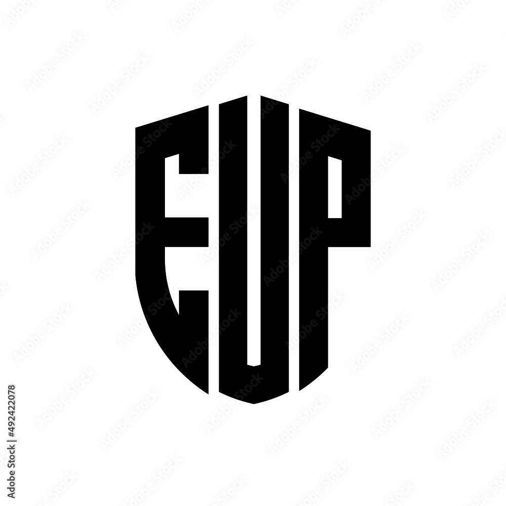 EVP letter logo design. EVP modern letter logo with black background ...