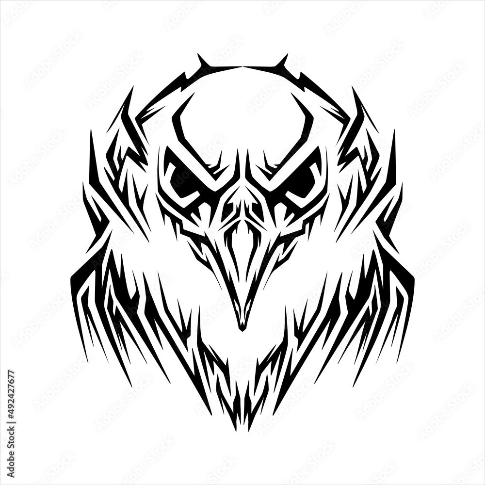 Tribal Eagle Head