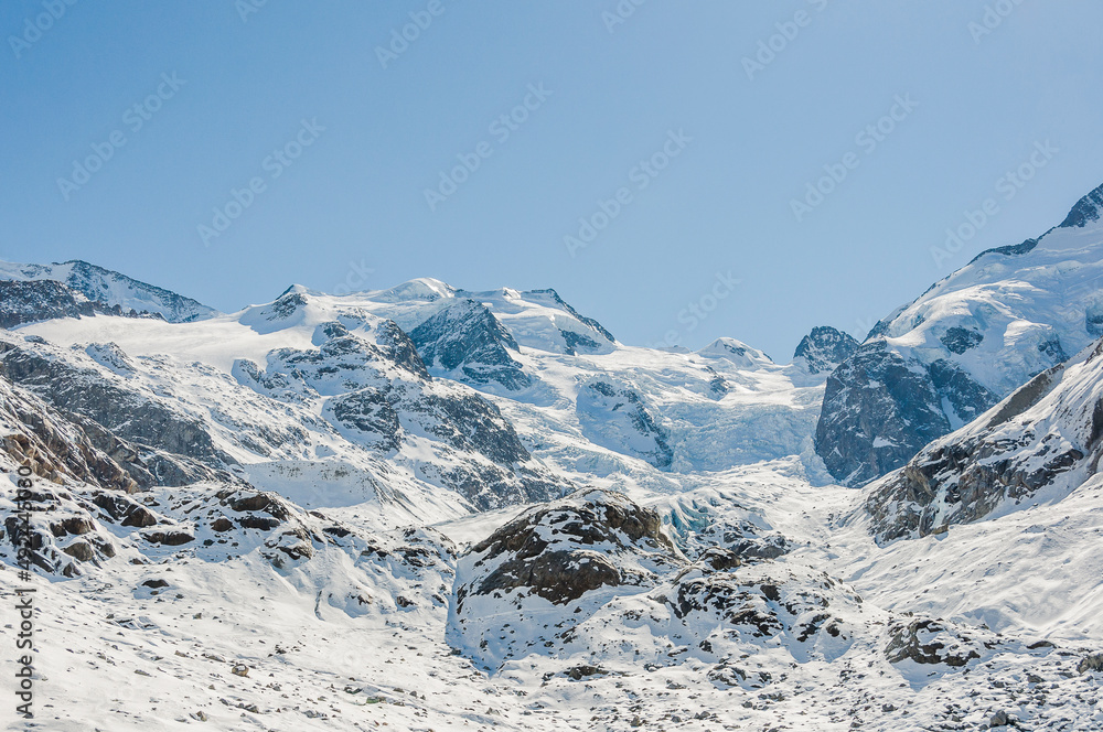 Morteratsch, Morteratschgletscher, Gletscher, Gletscherpfad ...
