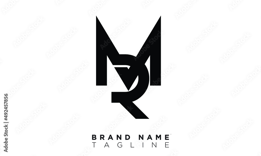 MR Alphabet letters Initials Monogram logo RM, M and R Stock Vector ...