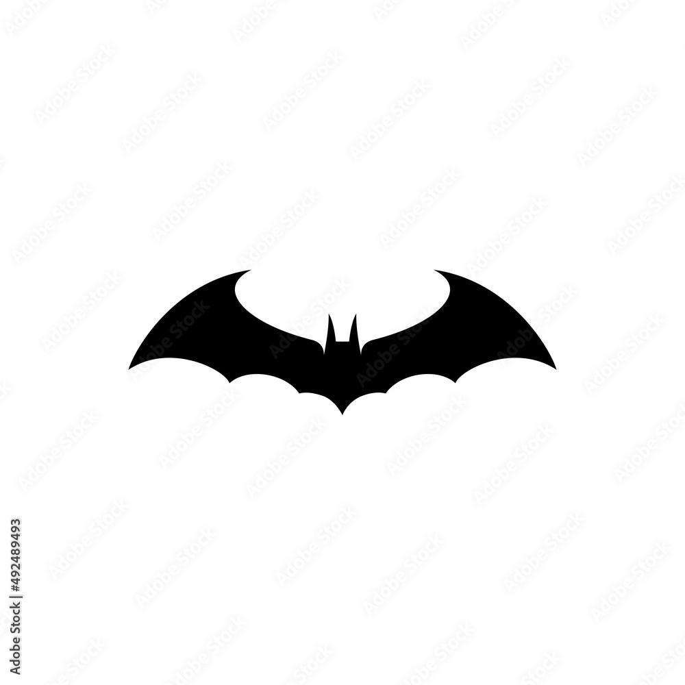 fly wings Batman famous logo superhero icon vector Stock Vector | Adobe ...