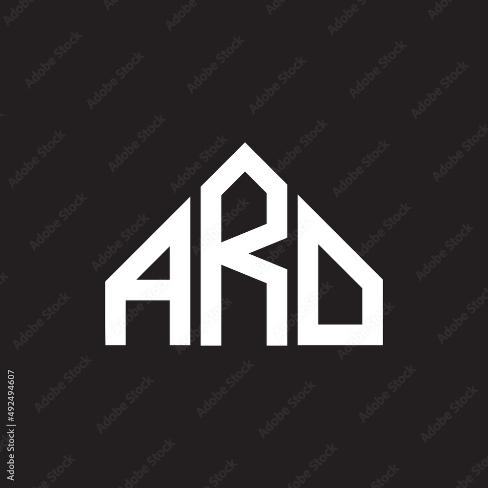 ARO letter logo design. ARO monogram initials letter logo concept. ARO ...