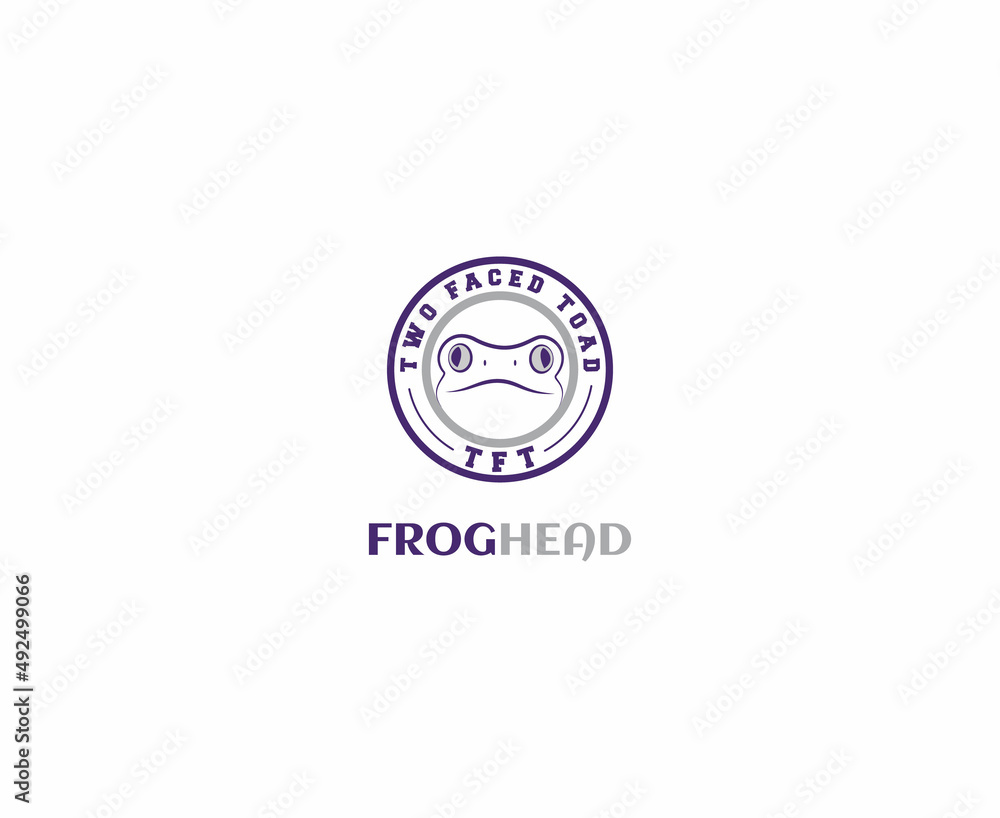 Frog vector logo design. Frog toad icon symbol vector template. Frog ...