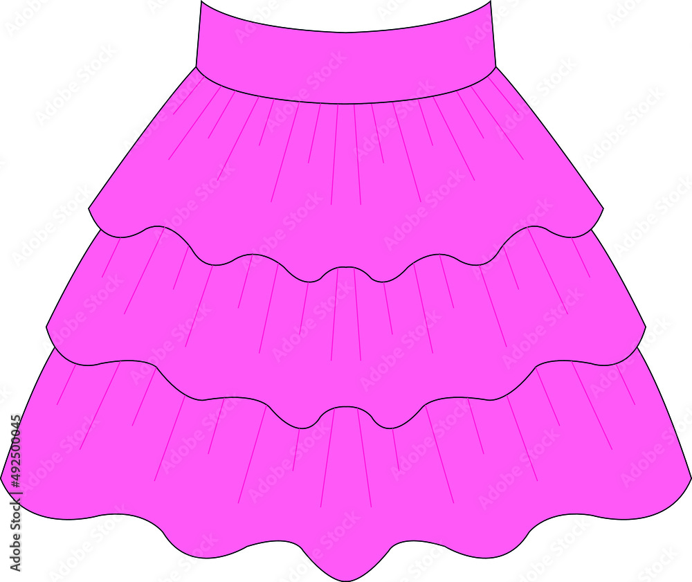 Skirt Vector illustration. skirt image or clip art. women skirt. Stock ...