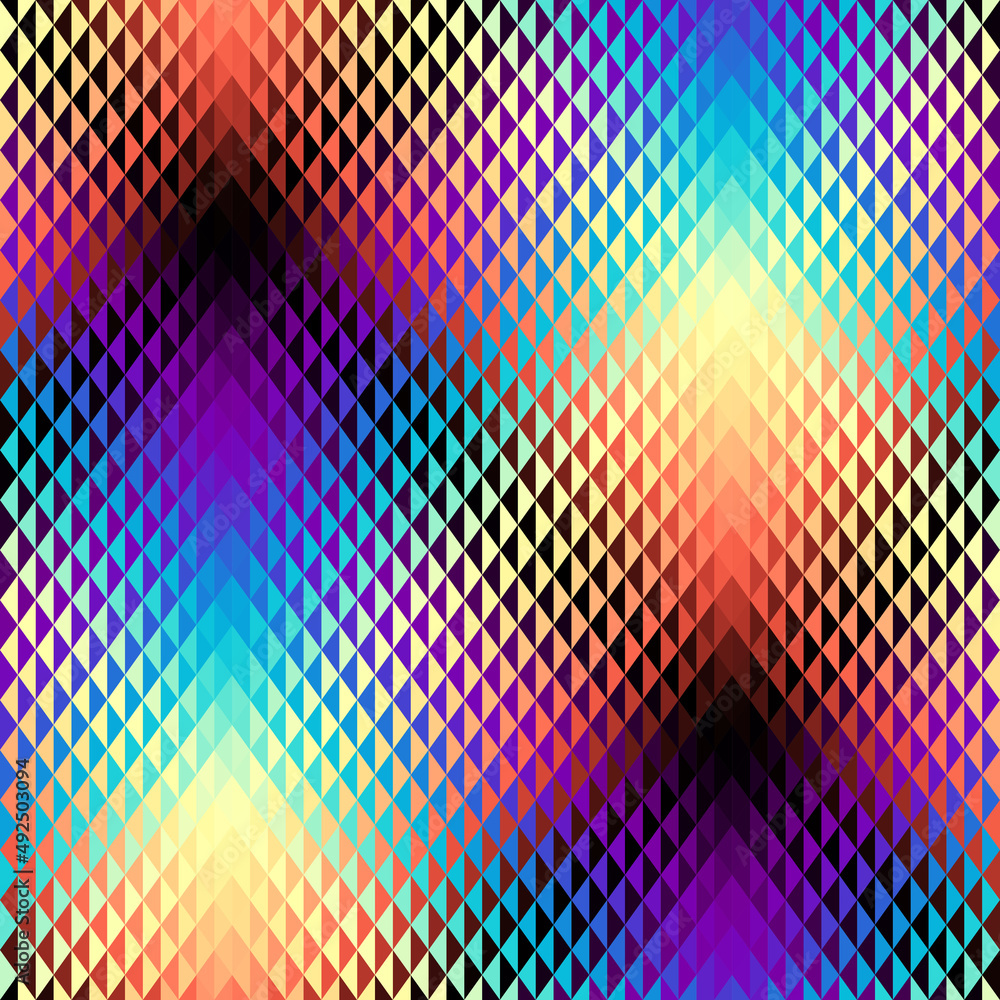 Geometric abstract pattern moire overlay style. Abstract square texture ...