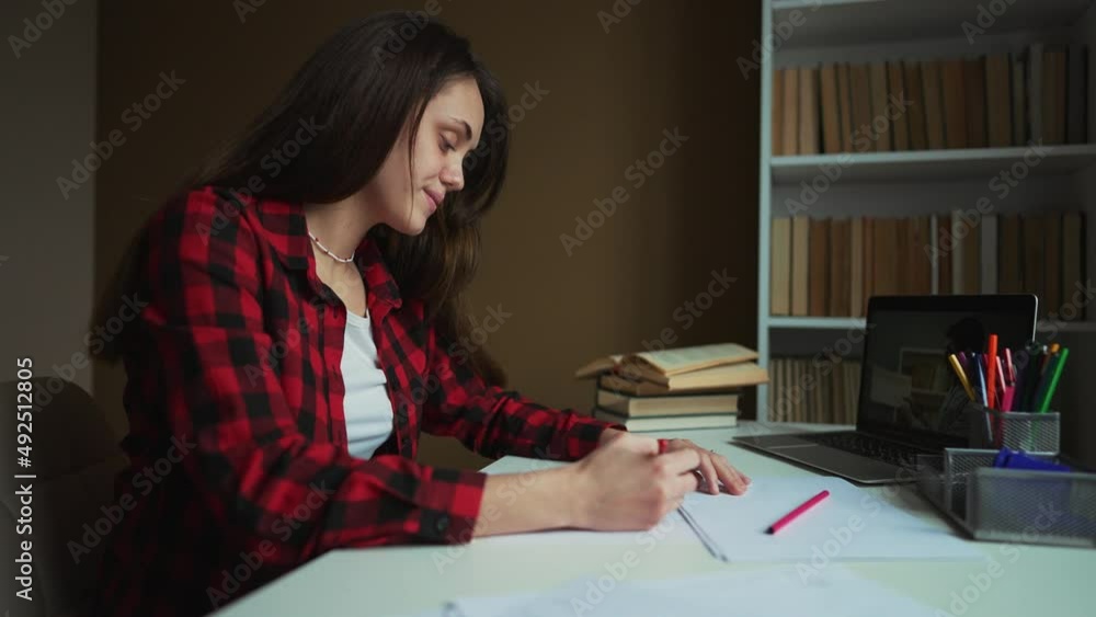 Online school, webcam lessons. Child distance education at home at ...