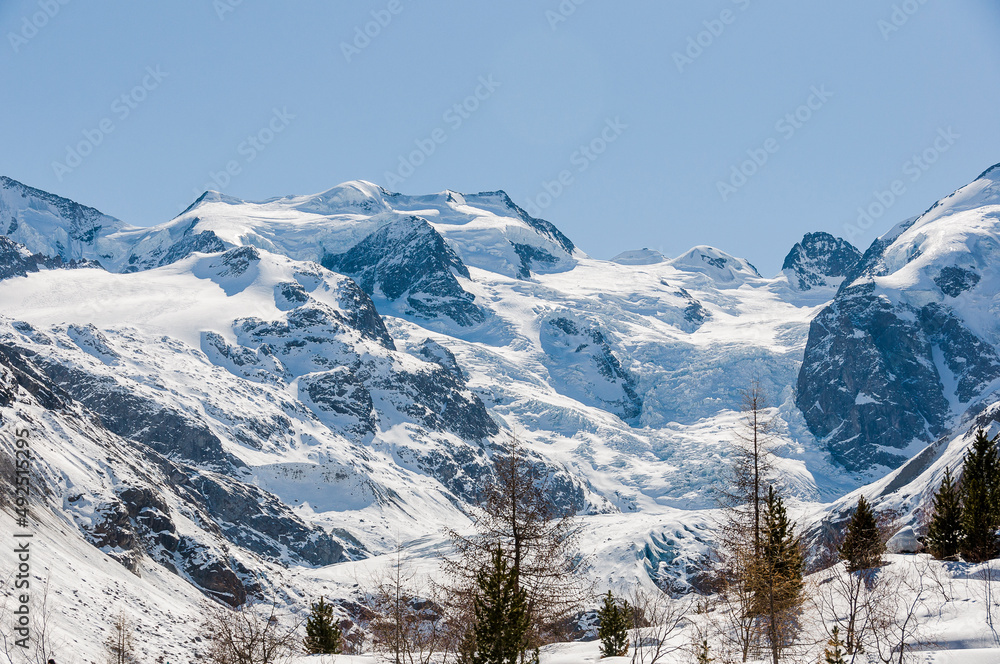 Morteratsch, Morteratschgletscher, Gletscher, Gletscherpfad ...