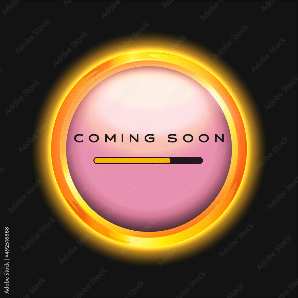 Realistic coming soon background Stock Vector | Adobe Stock