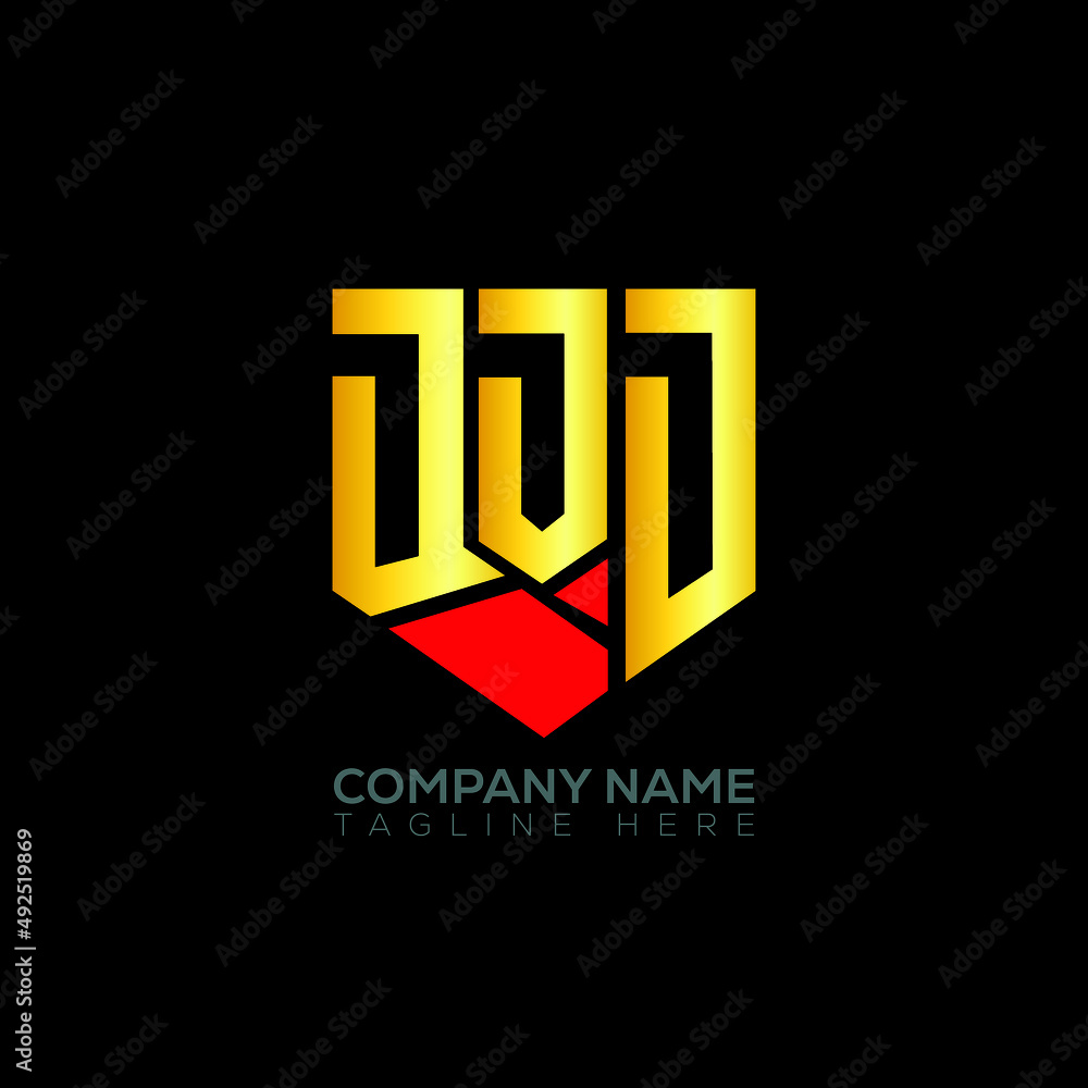 DDD letter logo design on black background.DDD creative initials letter ...