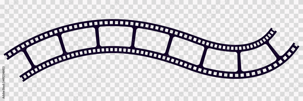 Old frame cinematic in retro style on transparent background. Vintage ...