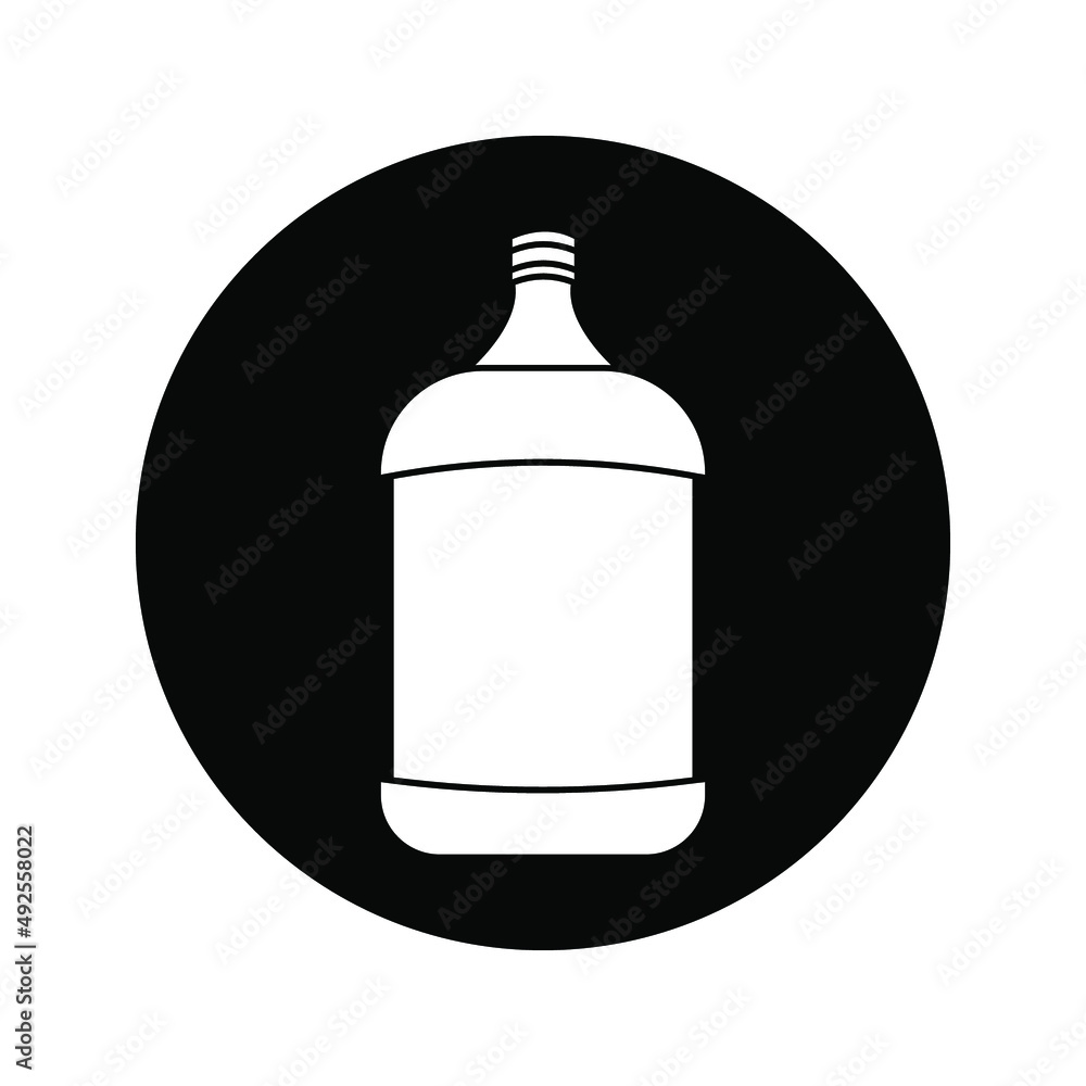 water gallon icon of glyph style vector color editable Stock Vector ...