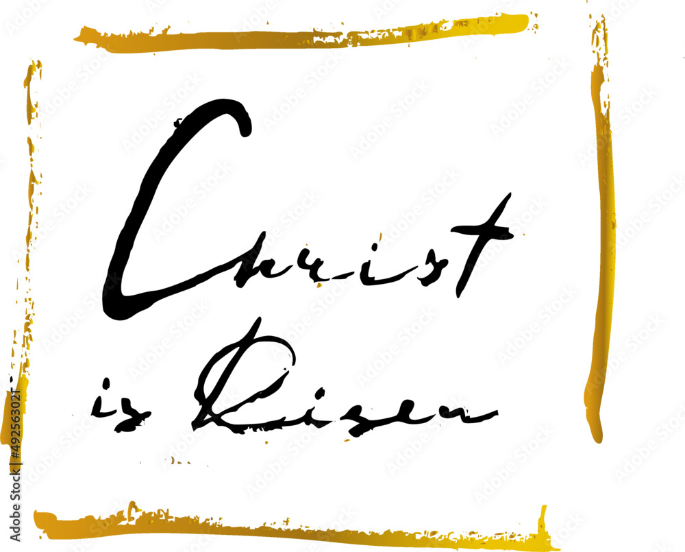 Jesus Christ- Hand written Vector Calligraphy lettering text ...