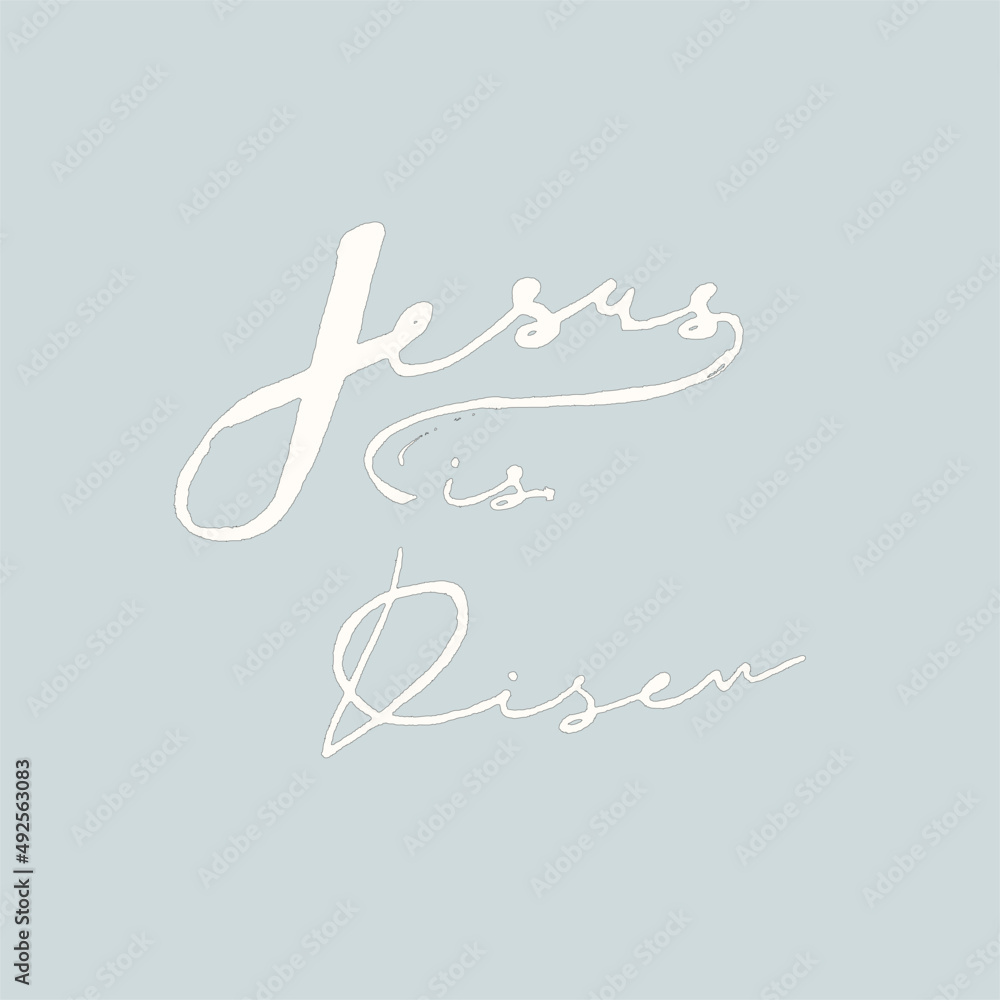 Jesus Christ- Hand written Vector Calligraphy lettering text ...