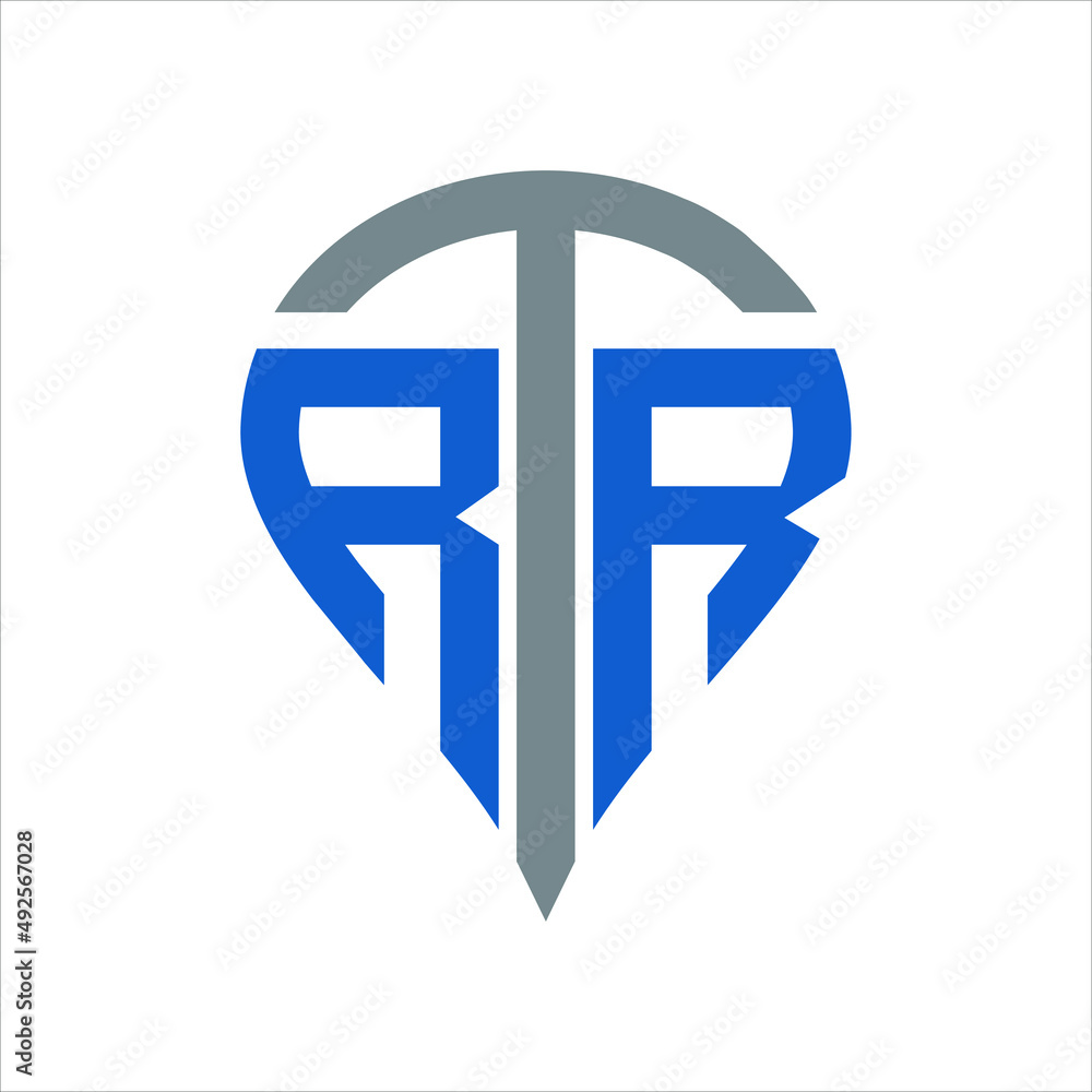 RTR letter logo design on white background.RTR creative monogram ...