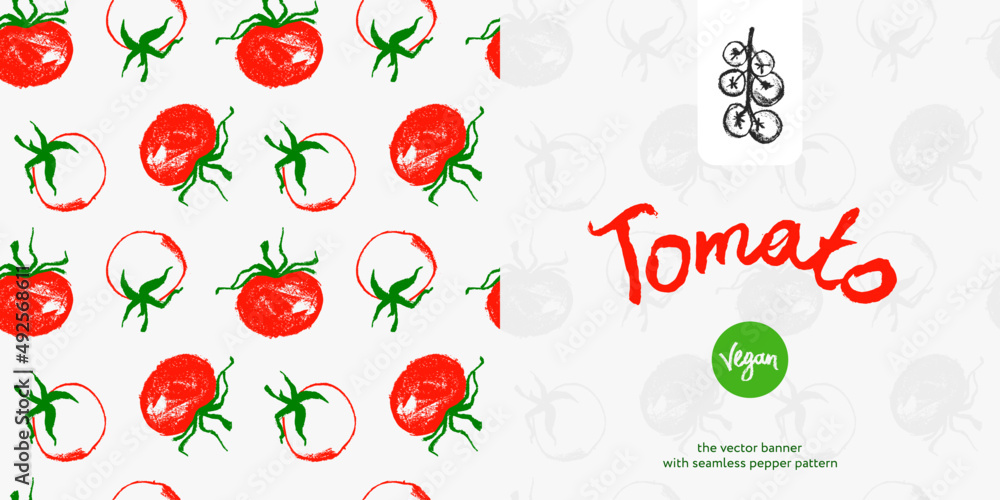 Tomatoes flyer. Tomato drawings for Italian food poster, spanish ...