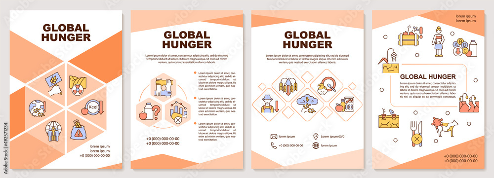Photo & Art Print Global hunger brochure template, bsd studio