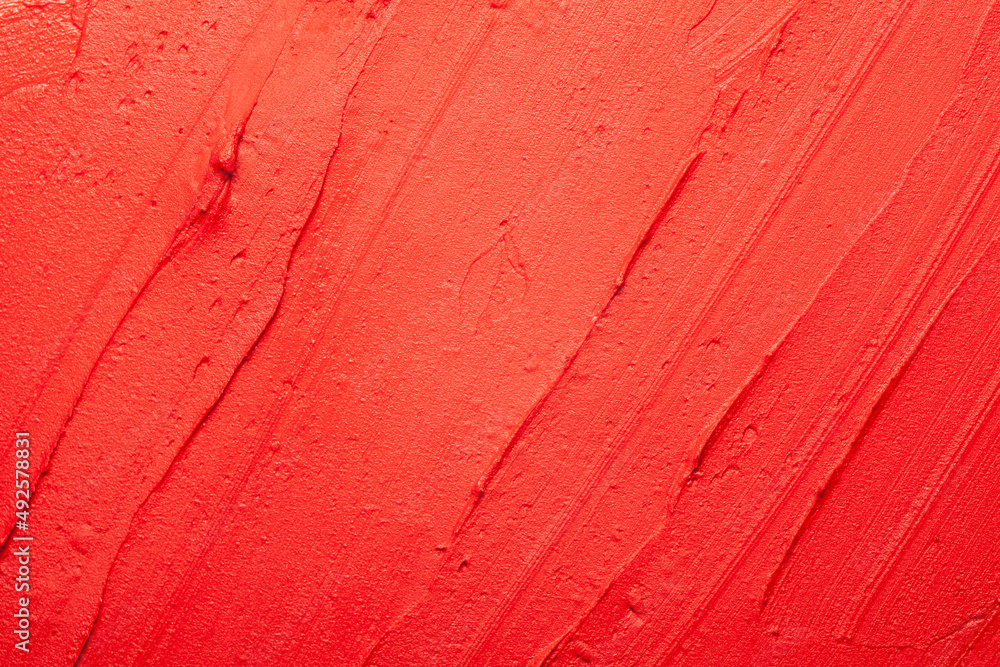 Lipstick scarlet red smudge wave red texture background Stock Photo ...