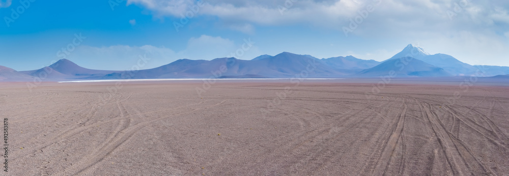 Stunning view of the high altitude plateau (altiplano) in the Atacama ...