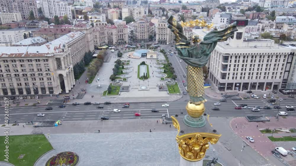 Kyiv, Ukraine - Independence Square, Maidan Stock Video | Adobe Stock