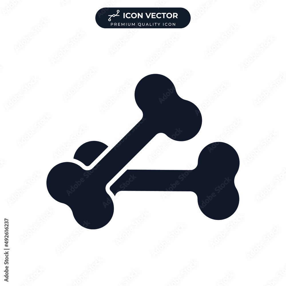 Animal bones icon symbol template for graphic and web design collection ...