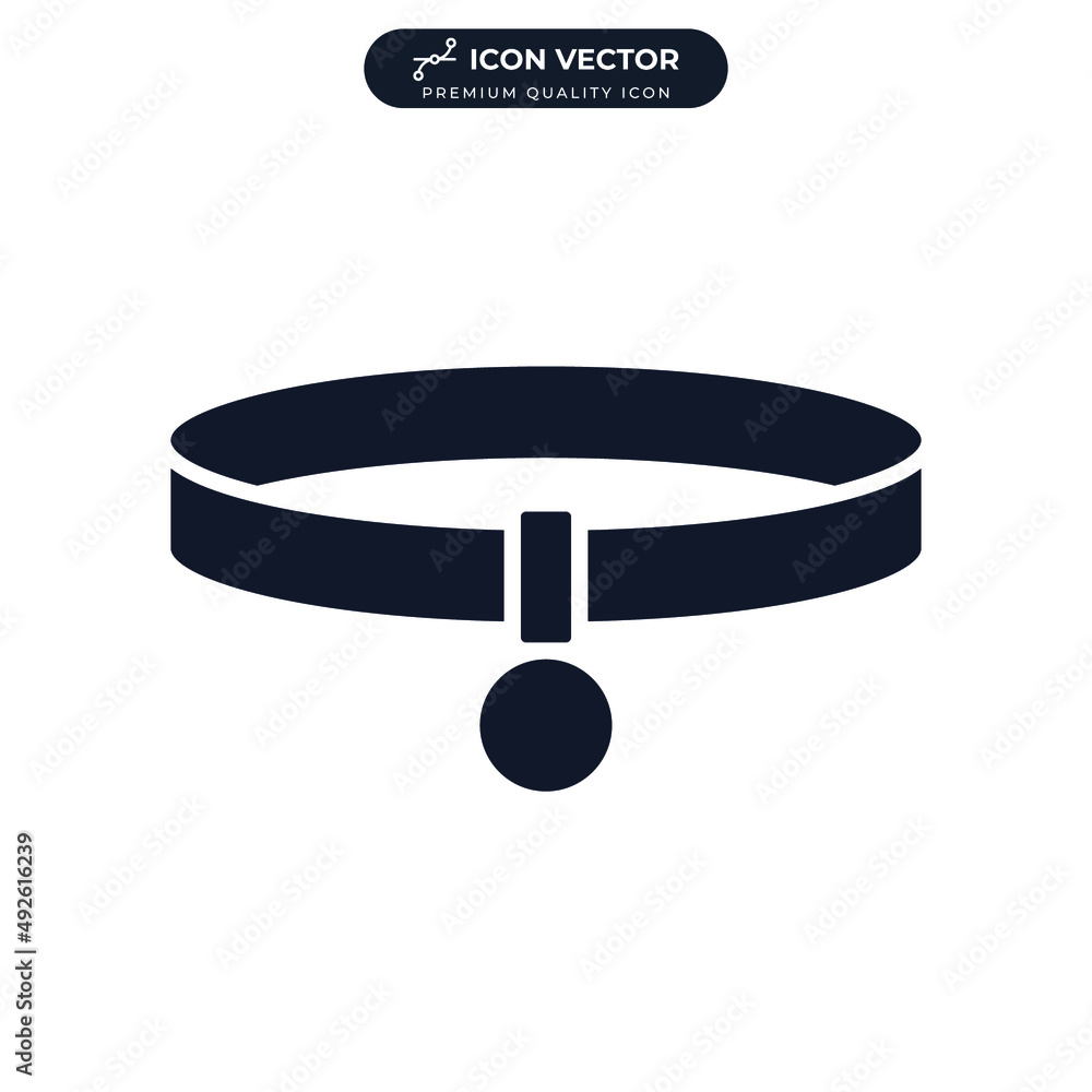 pet collar icon symbol template for graphic and web design collection ...
