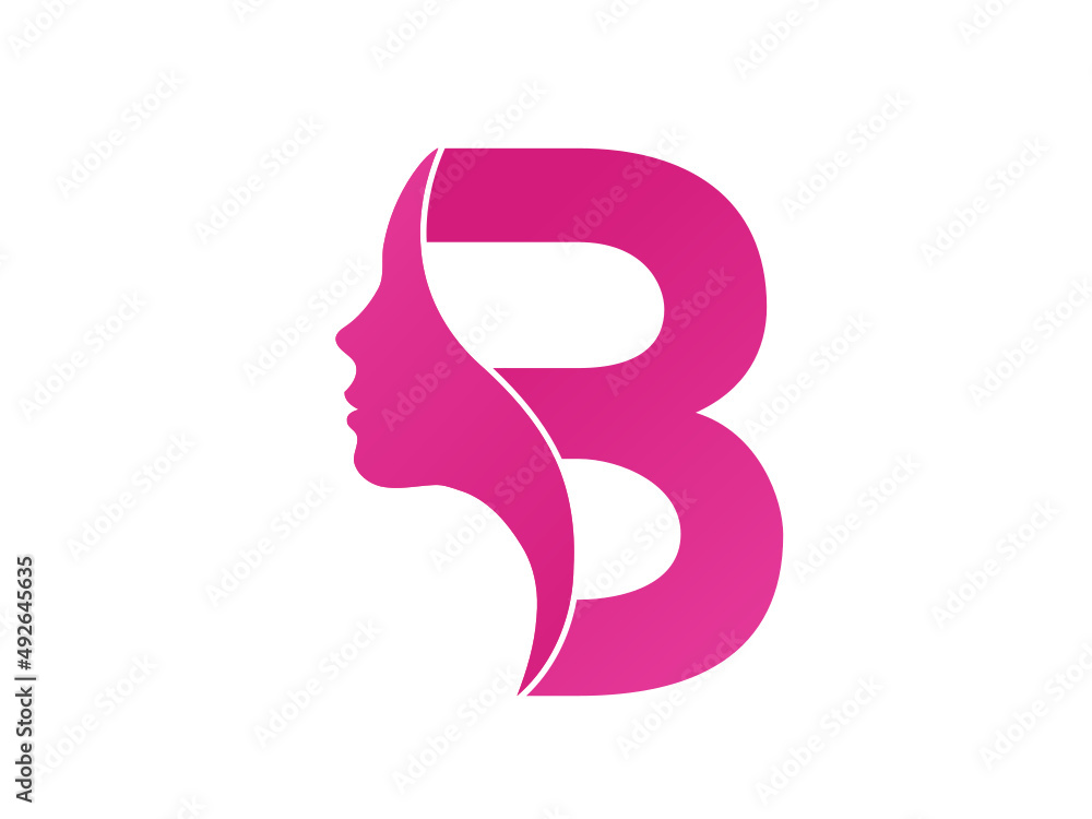 Beauty B letter logo design. beauty parlous. Beauty salon logo Royalty ...