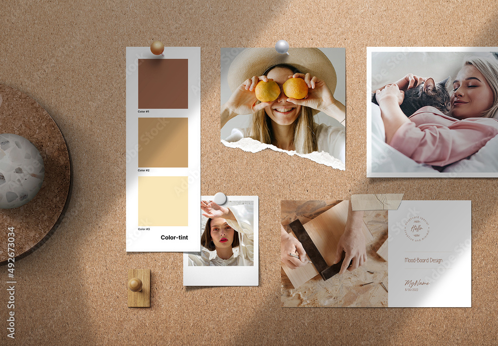 Moodboard Mockup for Creative Photography Portfolio and Showcase ...