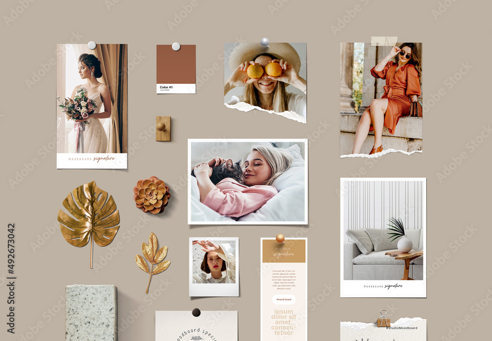 Moodboard Mockup for Creative Photography Portfolio and Showcase ...