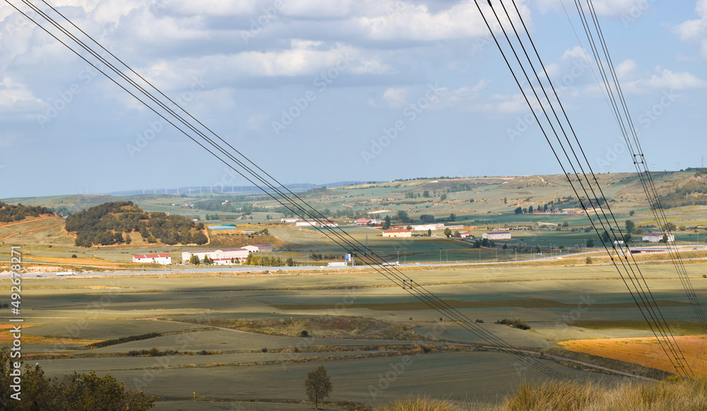 Paisajes de campos de cultivo de trigo. Stock Photo | Adobe Stock
