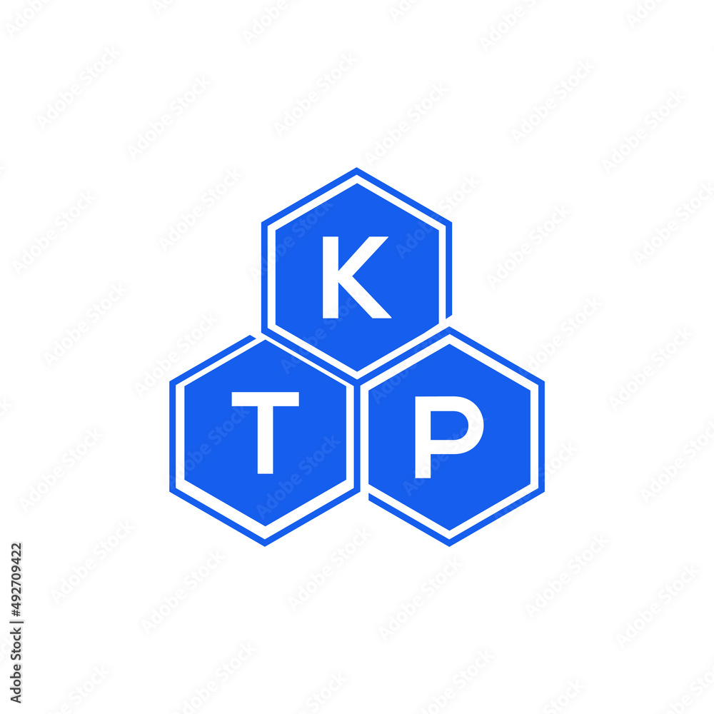 KTP letter logo design on White background. KTP creative initials ...