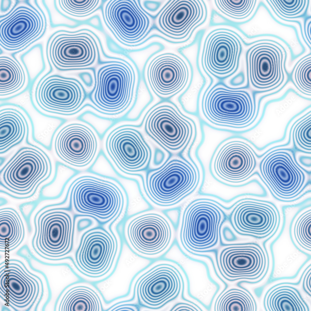 Soft blu water puddle seamless texture pattern. Fresh organic wet pool ...