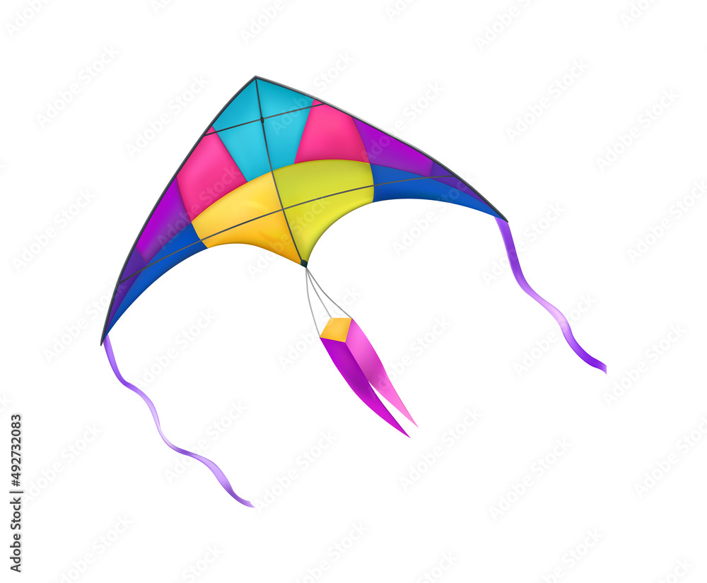 Bird Shaped Kite Composition Stock Vector | Adobe Stock