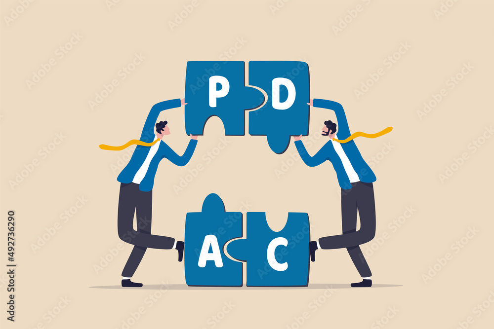 PDCA cycle to manage working process for continuous improvement and get ...