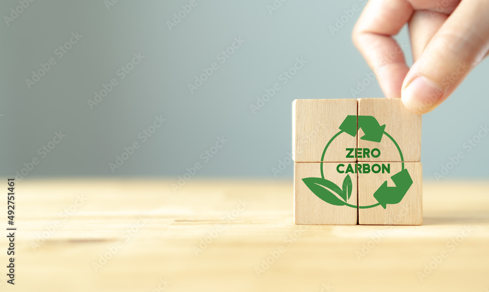 Zero carbon and net zero emissions concept. Carbon neutral. Climate ...
