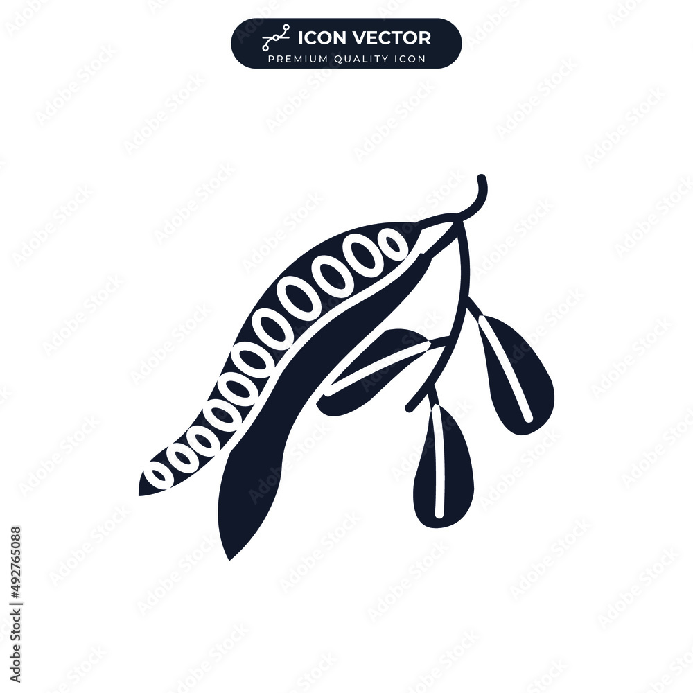 carob icon symbol template for graphic and web design collection logo ...