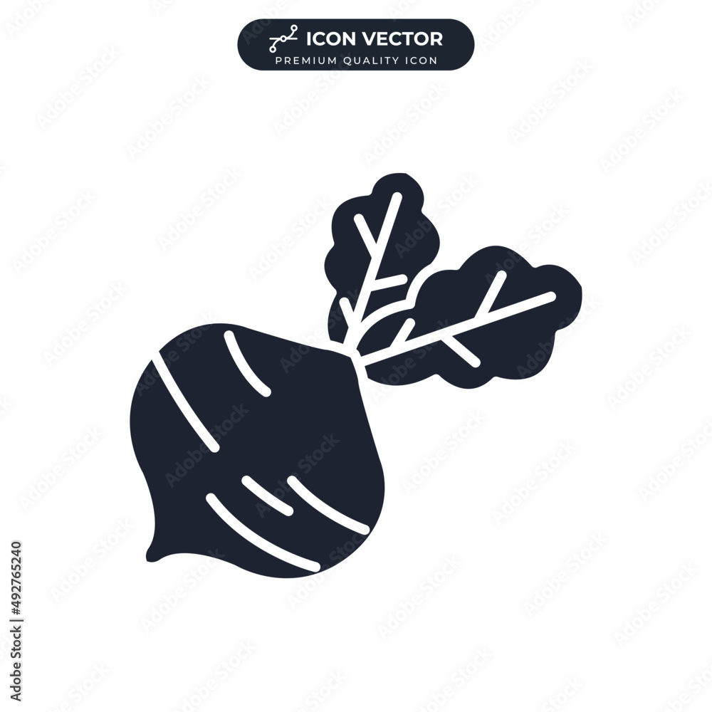 beetroot icon symbol template for graphic and web design collection ...