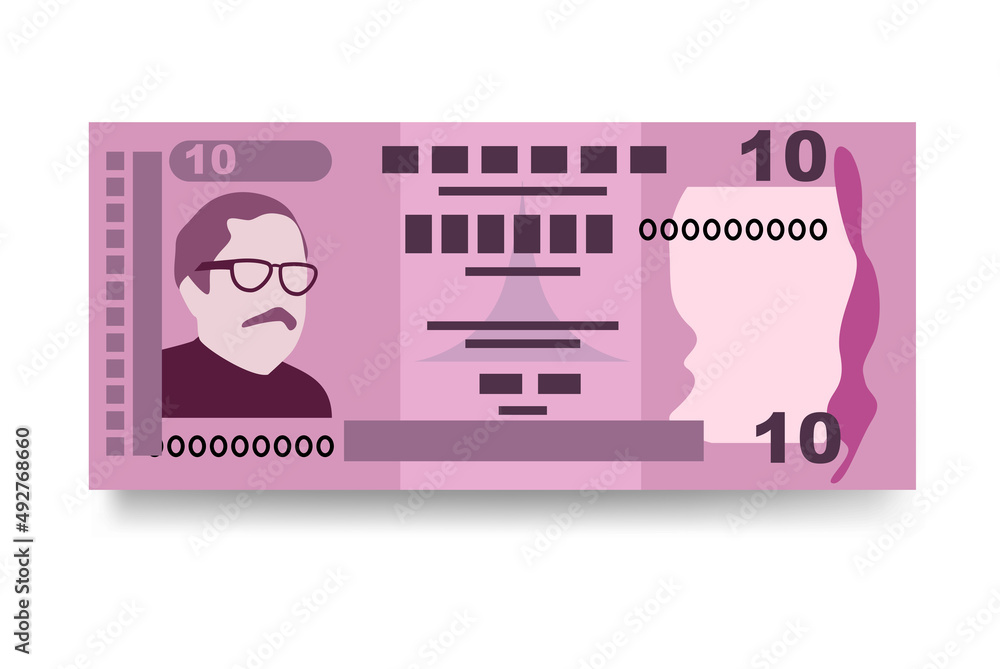 Bangladeshi Taka Vector Illustration. Bangladesh money set bundle ...