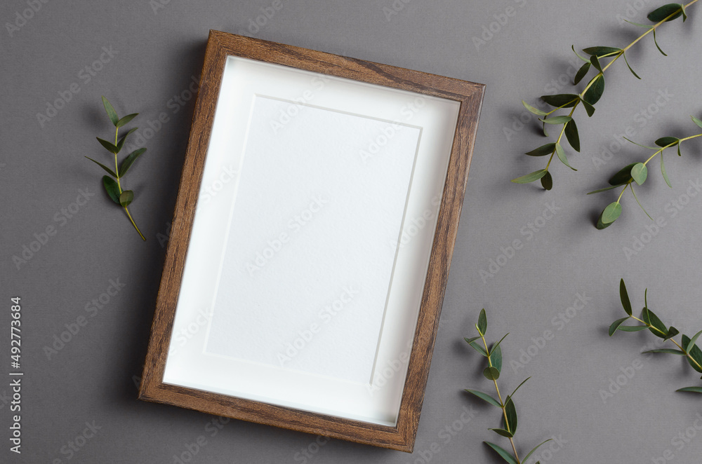 Vertical frame mockup for artwork, quote or print presentation with ...