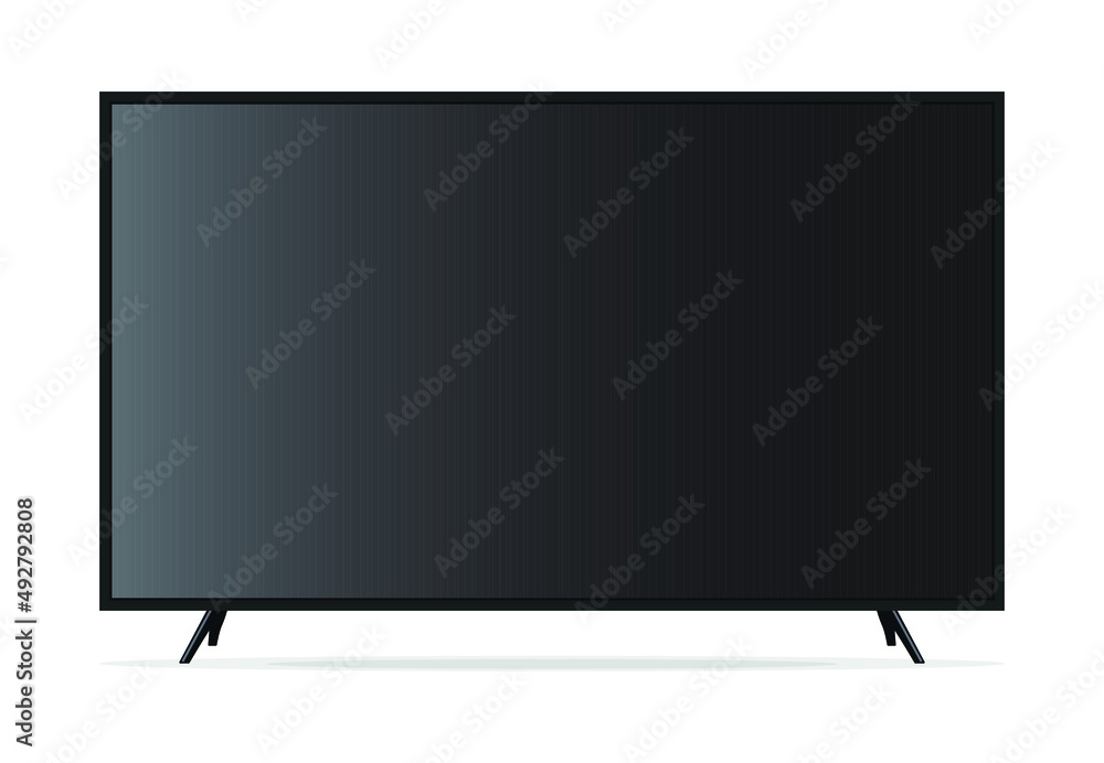 TV flat screen lcd, plasma, tv mock up. black blank HD monitor mockup ...
