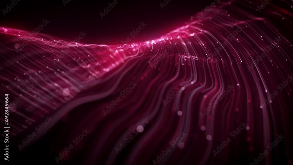 Stockvideo Abstract Light Fiber Strings Flowing Background Loop/ 4k ...