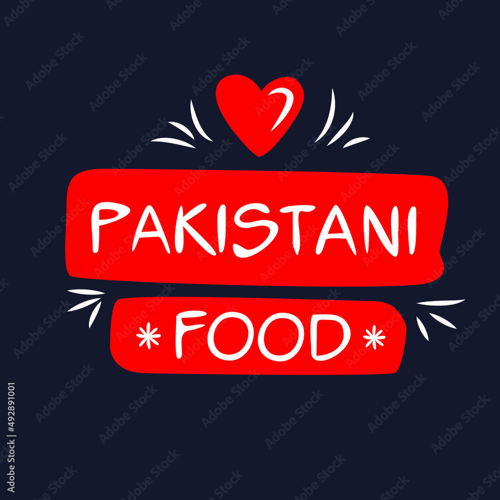 Creative (Pakistani food) logo, sticker, badge, label, vector ...